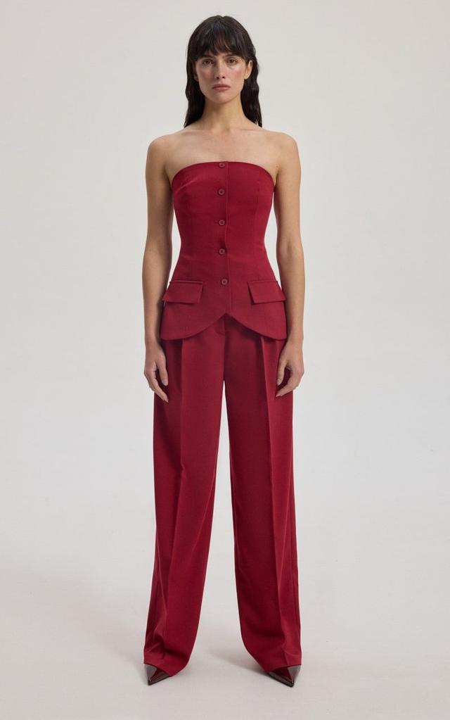 Bodysuit Clasp Blazer MELL - Red | COOSH